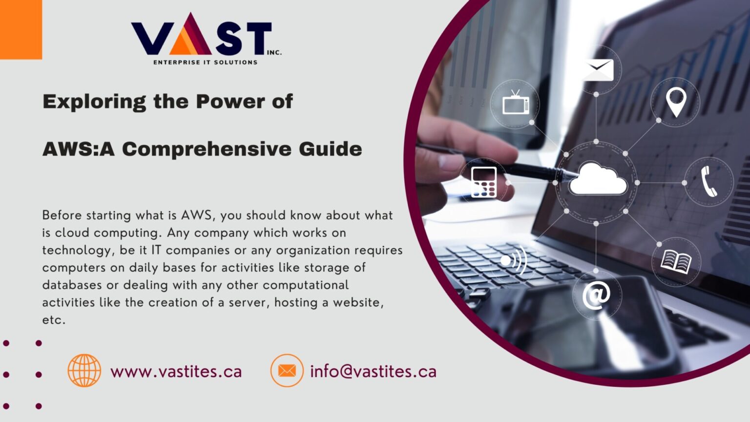 Exploring the Power of AWS: AComprehensive Guide - VaST ITES INC.